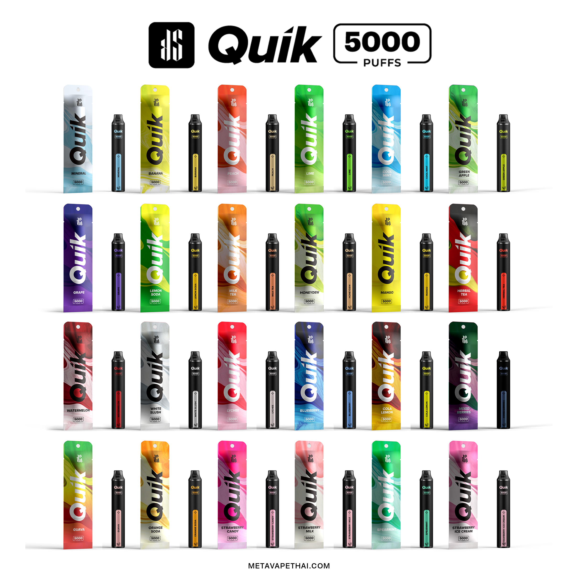 KS QUIK 5000 Puff ขนาด 10 ml. 350mAh.