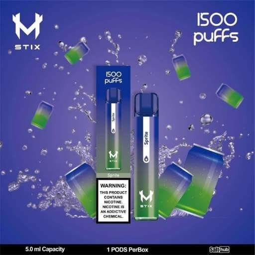 MStix - 1500 Puffs บุหรี่ไฟฟ้า ใช้แล้วทิ้ง